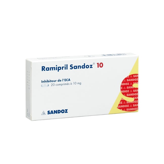 RAMIPRIL Sandoz cpr 10 mg blist 20 pce | Commander en ligne
