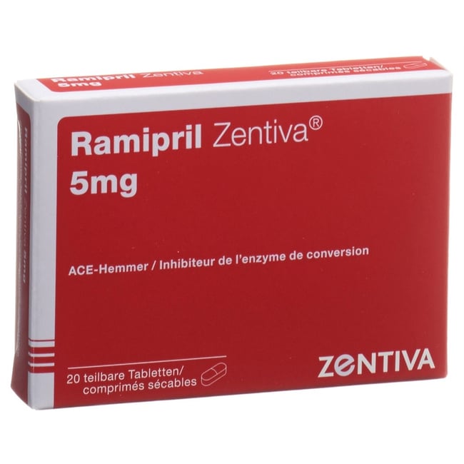 RAMIPRIL Zentiva Tabl 5 mg Blist 20 Stk | Online bestellen