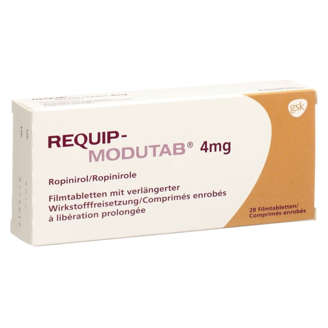 REQUIP Modutab cpr pell 4 mg blist 28 pce | Commander en ligne