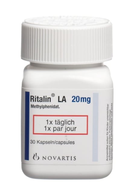 RITALINE LA caps 20 mg bte 100 pce | Commander en ligne