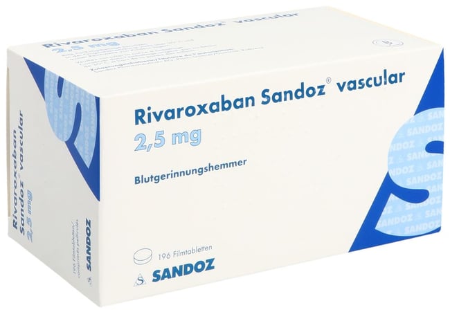 RIVAROXABAN vascular cpr pell 2.5 mg blist 196 pce | Commander en ligne