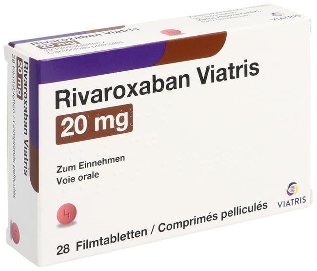 RIVAROXABAN Viatris Filmtabl 20 mg Blist 28 Stk | Online bestellen