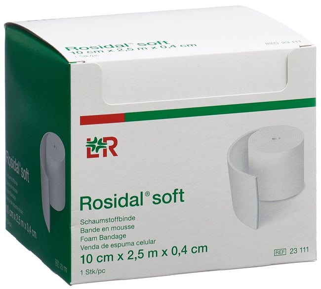 ROSIDAL soft Schaumstoffbinde 2.5mx10cmx0.4cm 1 Stk | Online bestellen