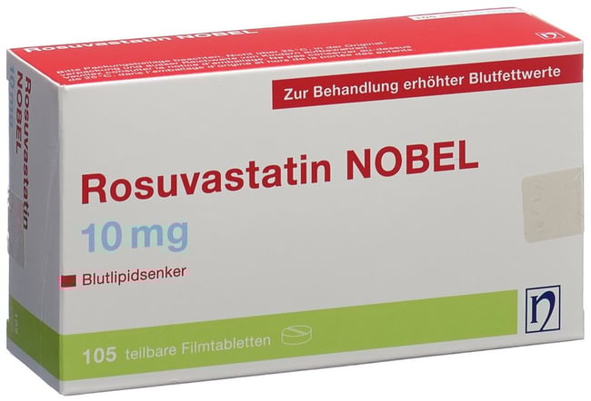ROSUVASTATINE NOBEL Filmtabl 10 mg Blist 105 Stk | Online bestellen