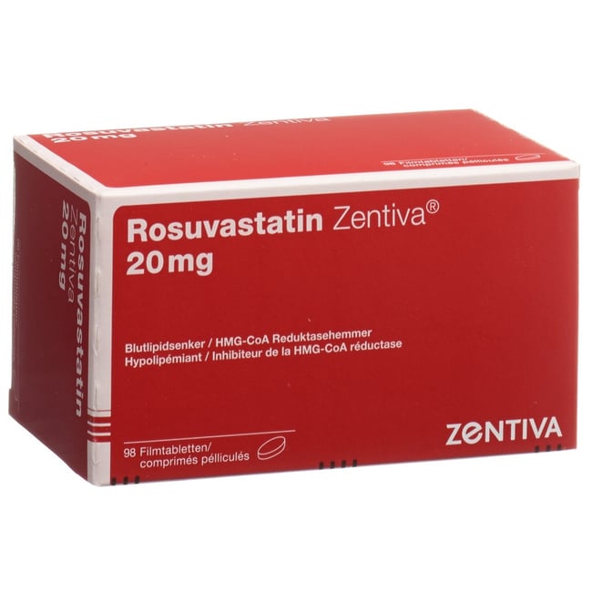 ROSUVASTATINE Zentiva cpr pell 20 mg blist 98 pce | Commander en ligne