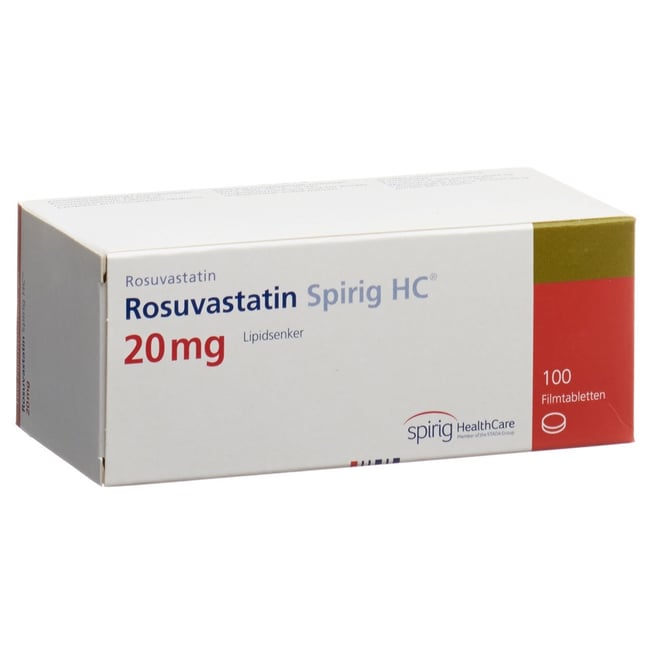 ROSUVASTATINE Spirig HC cpr pell 20 mg blist 100 pce | Commander en ligne