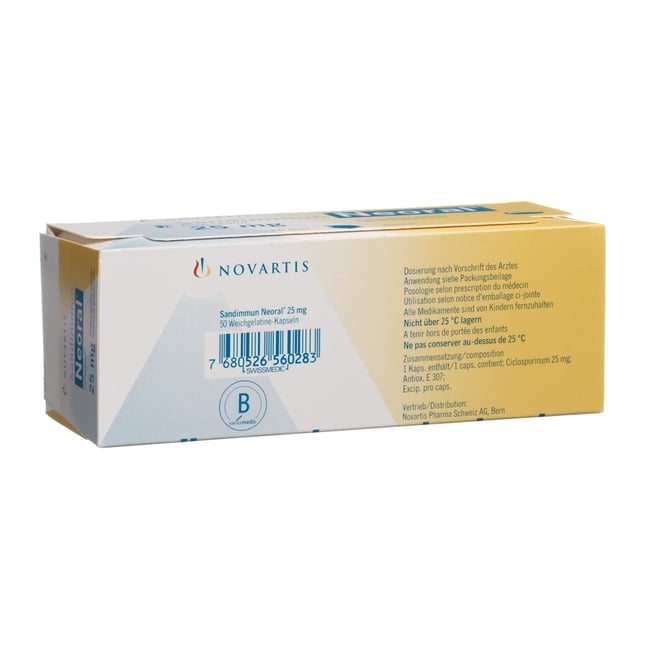 SANDIMMUN caps 25 mg blist 50 pce | Commander en ligne