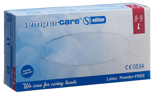 SEMPERCARE Edition gants Latex L non poudré 100 pce | Commander en ligne