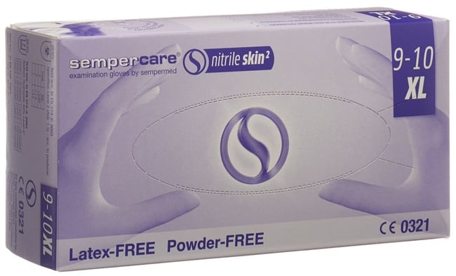 SEMPERCARE Nitrile Skin Handschuhe XL puderfrei unsteril 180 Stk | Online bestellen