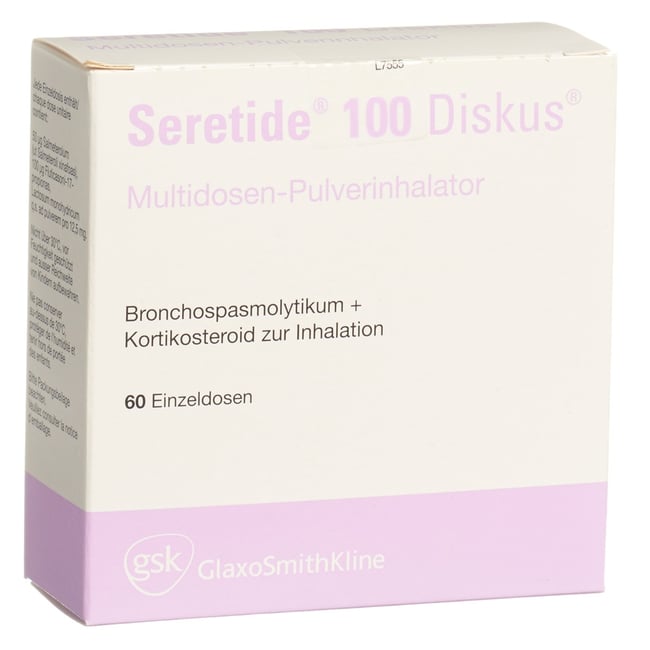 SERETIDE 100 Diskus pdr inh 60 dos | Commander en ligne
