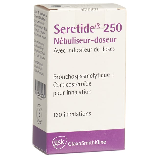 SERETIDE 250 aéros doseur 120 dos | Commander en ligne