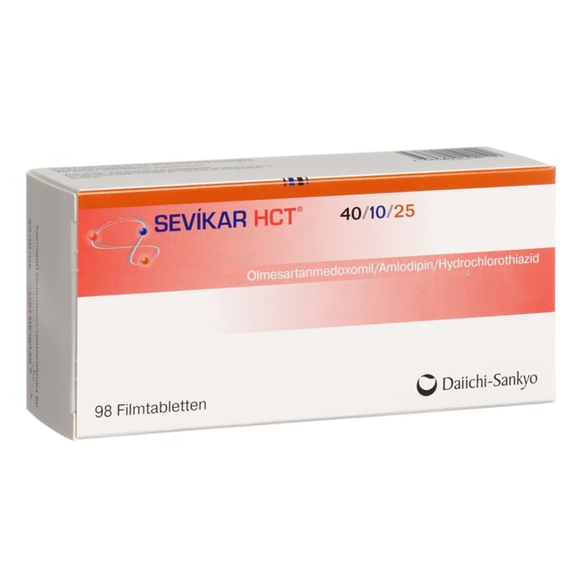 SEVIKAR HCT cpr pell 40/10/25 mg blist 98 pce | Commander en ligne