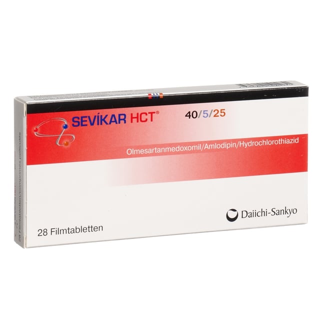 SEVIKAR HCT cpr pell 40/5/25 mg blist 28 pce | Commander en ligne