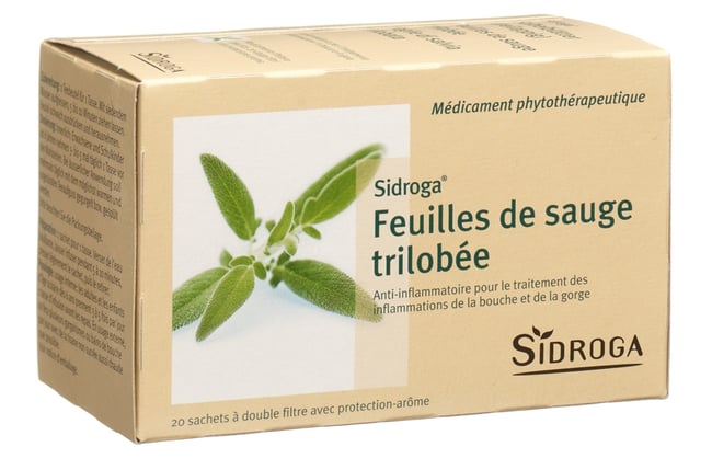 Sidroga feuilles de sauge trilobée tisanes sach 1 g | Commander en ligne