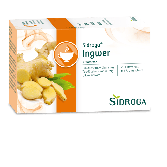 Sidroga gingembre tisanes sach 20 pce | Commander en ligne