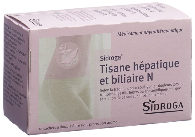 Sidroga tisane hépatique et biliaire N tisanes sach 2 g | Commander en ...