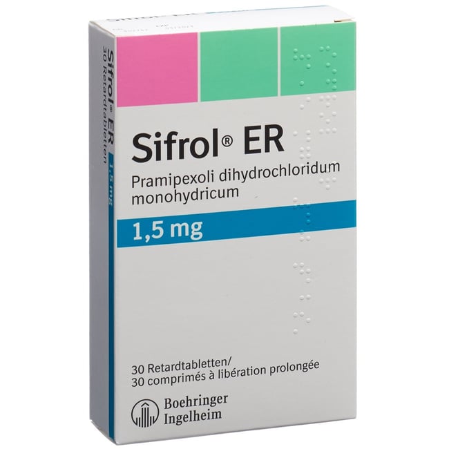 SIFROL ER cpr ret 1.5 mg blist 30 pce | Commander en ligne