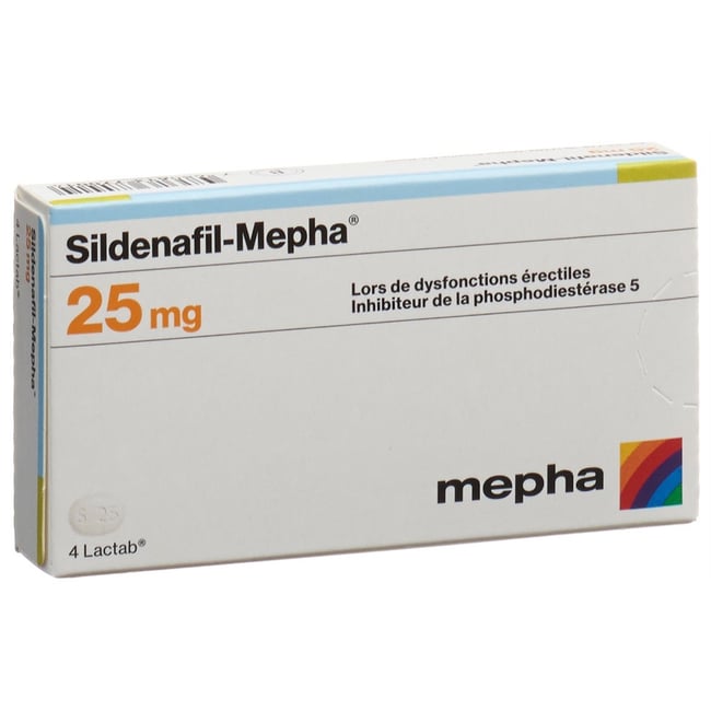 SILDENAFIL Mepha Filmtabl 25 mg Blist 4 Stk | Online bestellen