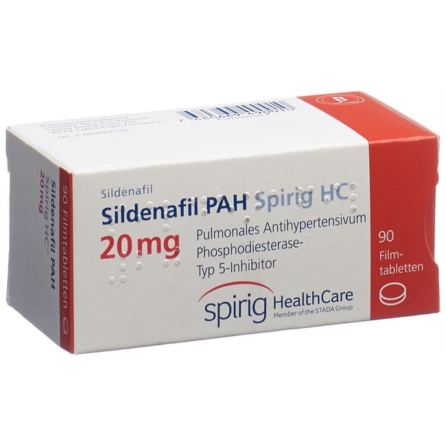 SILDENAFIL Spirig HC Filmtabl 20 mg Blist 90 Stk | Online bestellen