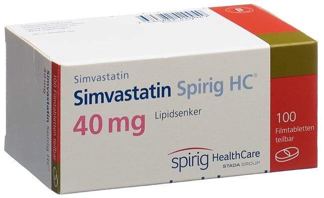 SIMVASTATINE Spirig HC Filmtabl 40 mg Blist 100 Stk | Online bestellen