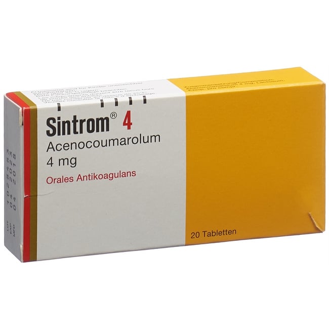 SINTROM 4 cpr 4 mg blist 20 pce | Commander en ligne