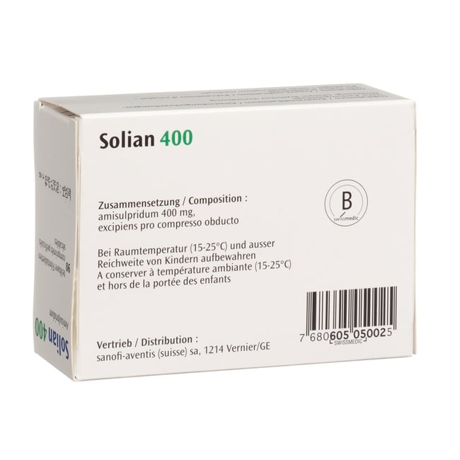 SOLIAN Filmtabl 400 mg teilbar Blist 90 Stk | Online bestellen