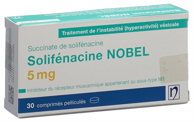 SOLIFENACINE NOBEL cpr pell 5 mg blist 30 pce | Commander en ligne