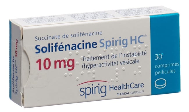 SOLIFENACINE Spirig HC cpr pell 10 mg blist 30 pce | Commander en ligne