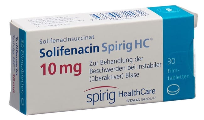 SOLIFENACINE Spirig HC cpr pell 10 mg blist 30 pce | Commander en ligne