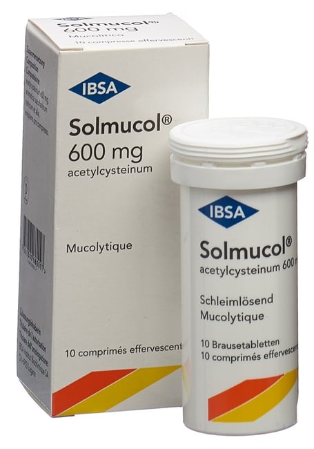 SOLMUCOL cpr eff 600 mg bte 10 pce | Commander en ligne