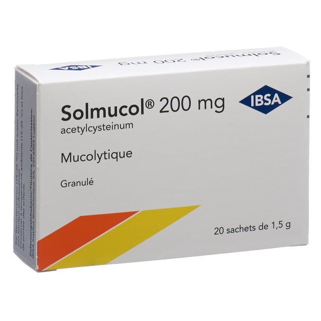 SOLMUCOL Gran 200 mg ohne Zucker Btl 1.5 g | Online bestellen