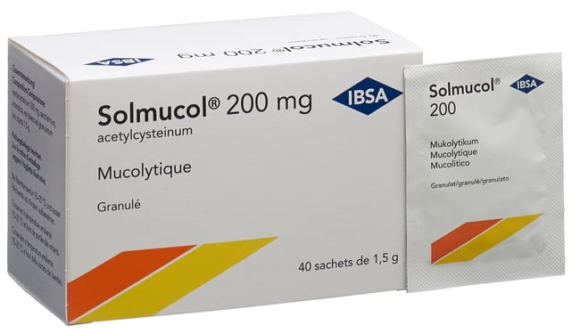 SOLMUCOL gran 200 mg sans sucre sach 1.5 g | Commander en ligne