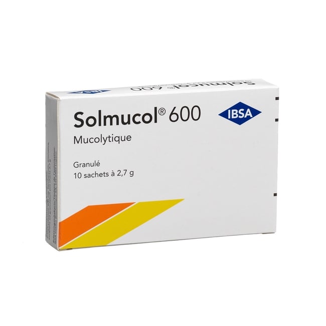SOLMUCOL gran 600 mg sans sucre (D) sach 10 pce | Commander en ligne