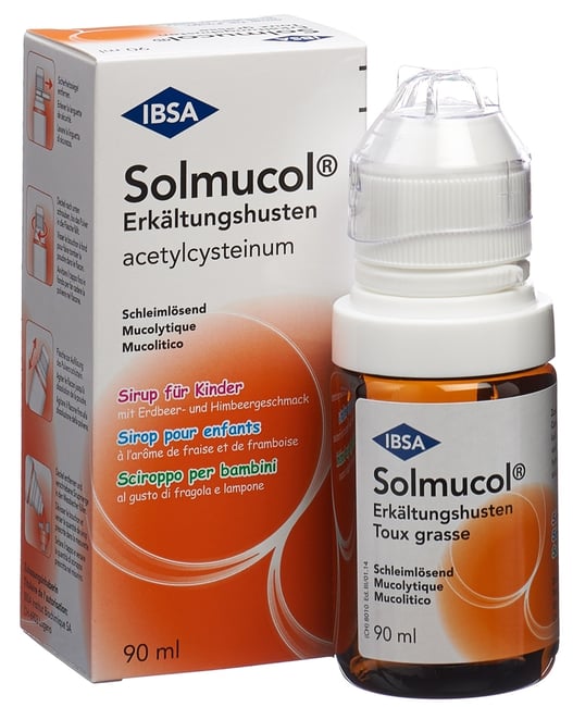 SOLMUCOL toux grasse sirop 100 mg/5ml fl 90 ml | Commander en ligne