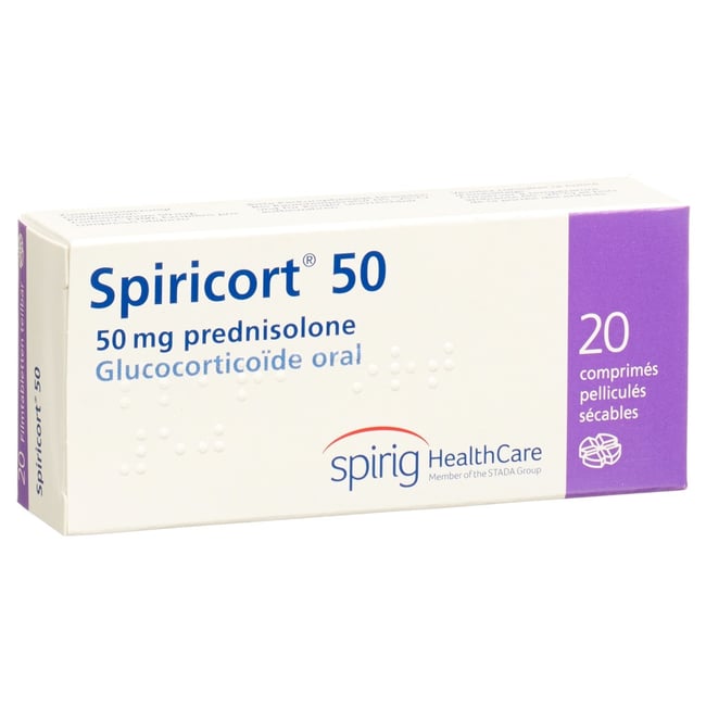 SPIRICORT cpr pell 50 mg blist 20 pce | Commander en ligne