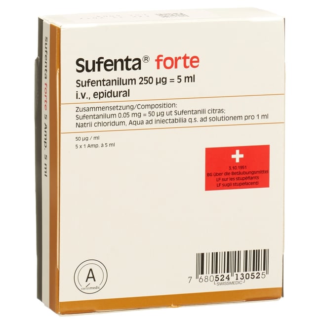 SUFENTA forte sol inj 250 mcg/5ml amp 5 ml | Commander en ligne