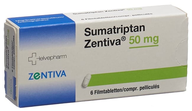 SUMATRIPTAN Zentiva cpr pell 50 mg blist 6 pce | Commander en ligne