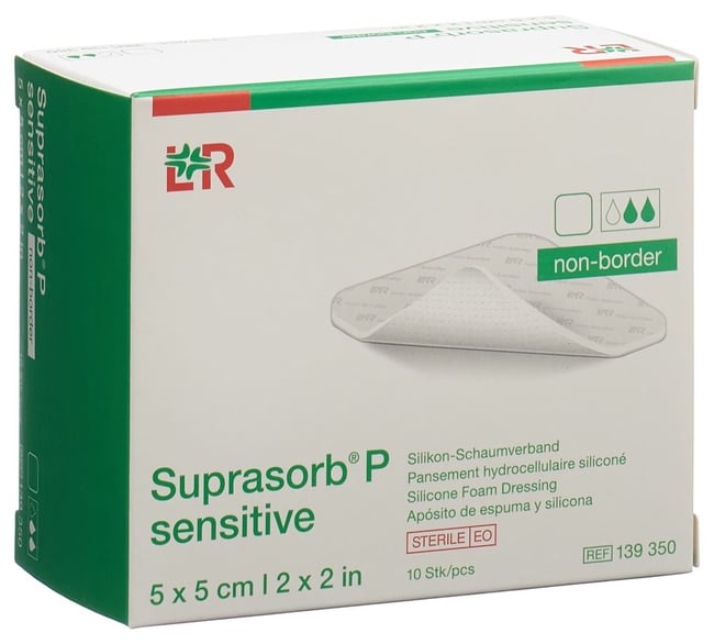 SUPRASORB P sensitive non-border 5x5cm 10 Stk | Online bestellen