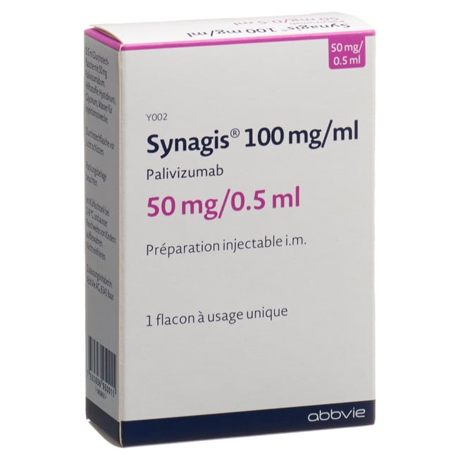 Synagis sol inj 50 mg/0.5ml flac 1 pce | Ordinare online