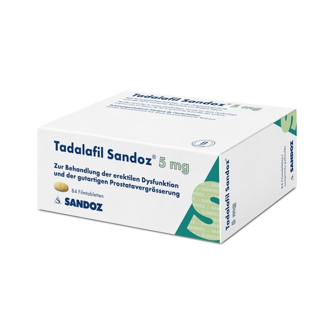 TADALAFIL Sandoz Filmtabl 5 mg Blist 84 Stk | Online bestellen