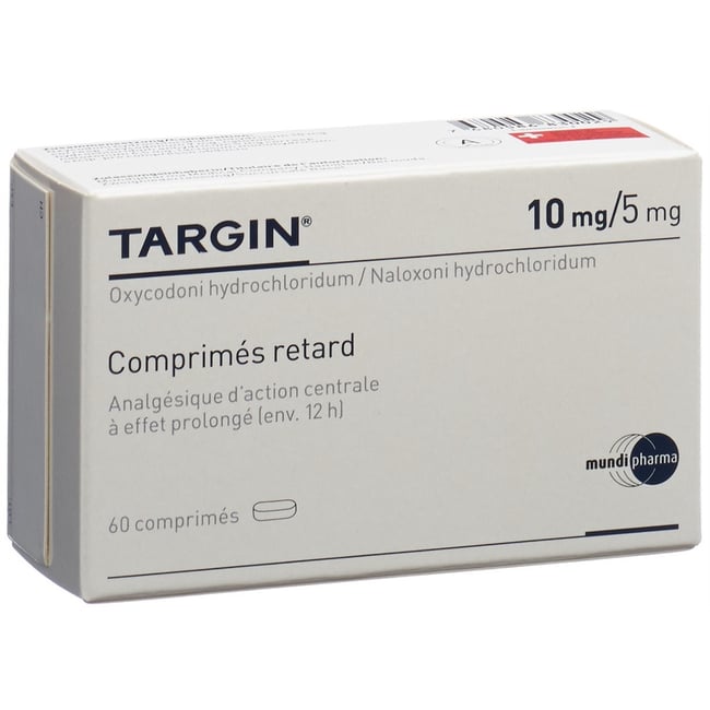 TARGIN cpr ret 10 mg/5 mg blist 60 pce | Commander en ligne