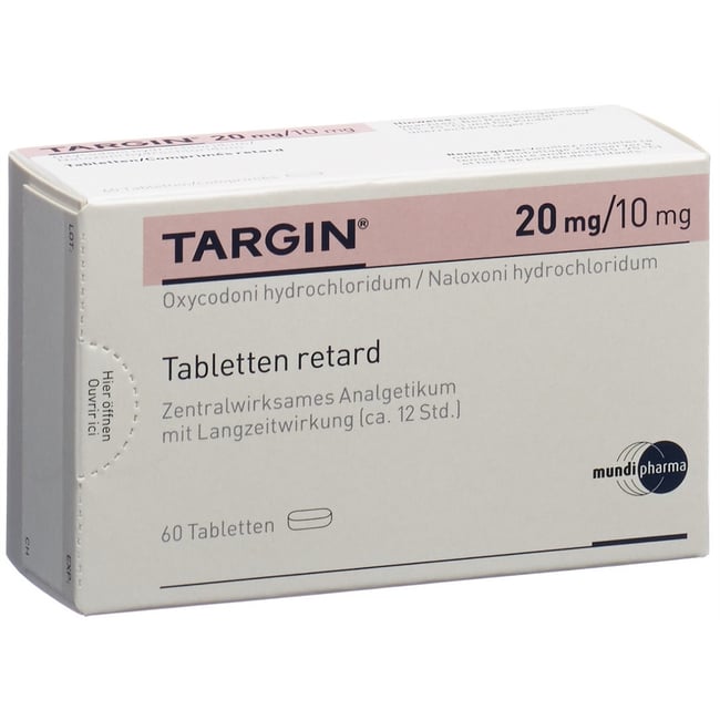 TARGIN Ret Tabl 20 mg/10 mg Blist 60 Stk | Online bestellen