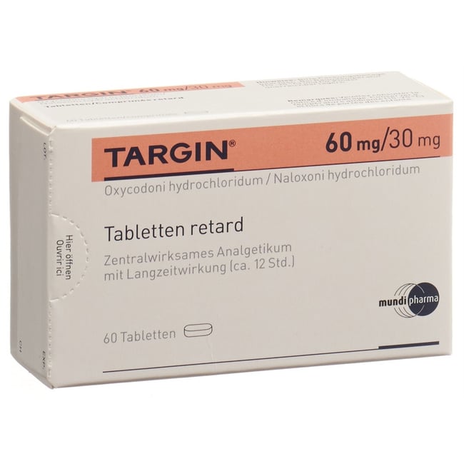 TARGIN Ret Tabl 60 mg/30 mg Blist 60 Stk | Online bestellen