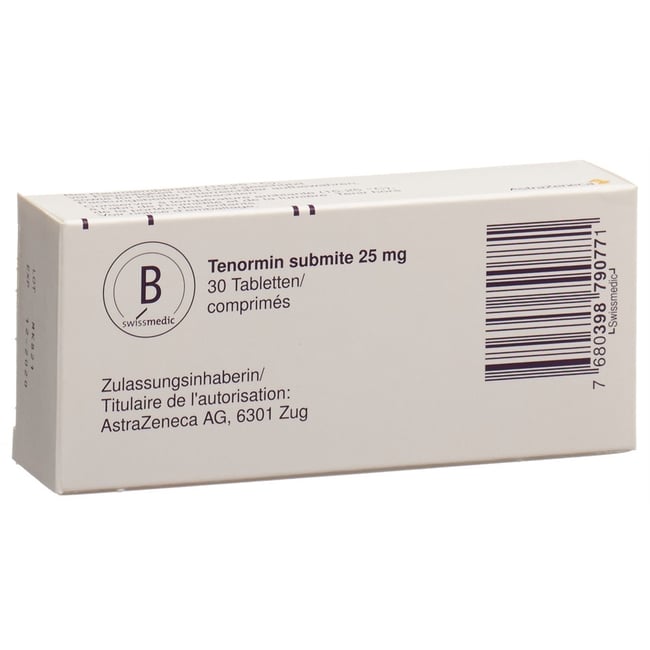 TENORMIN submite Tabl 25 mg Blist 30 Stk | Online bestellen