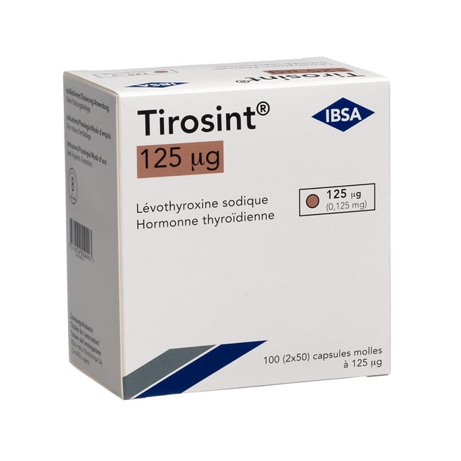 TIROSINT caps moll 125 mcg blist 100 pce | Commander en ligne