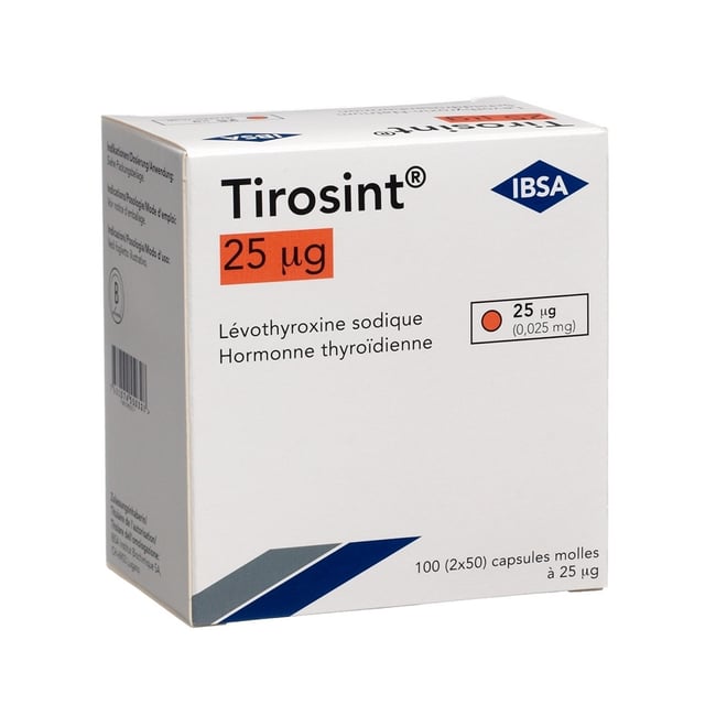 TIROSINT caps moll 25 mcg blist 100 pce | Commander en ligne