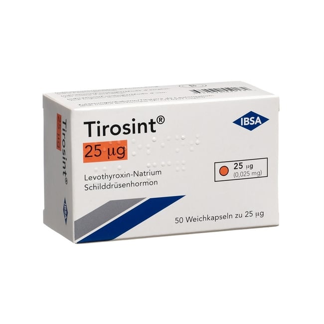 TIROSINT caps moll 25 mcg blist 50 pce | Commander en ligne