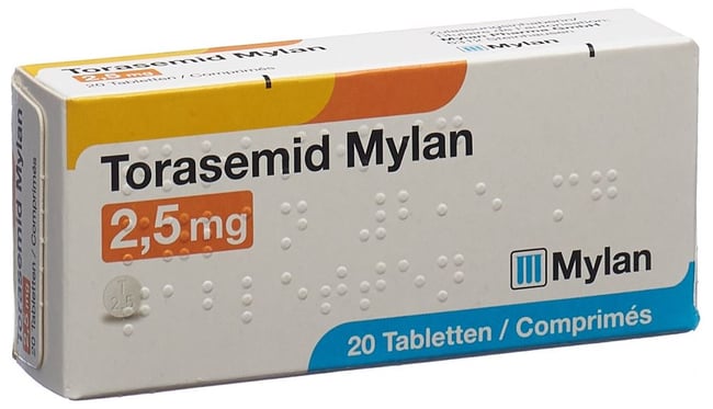 TORASEMIDE Mylan cpr 2.5 mg blist 20 pce | Commander en ligne