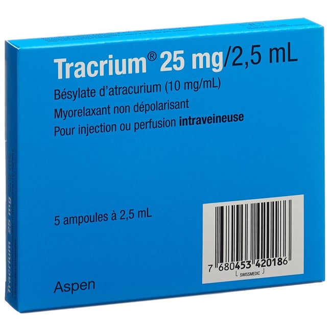 Tracrium Inj Lös 25 mg/2.5ml Amp 2.5 ml | Online bestellen