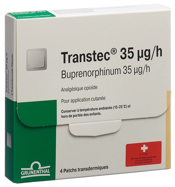 TRANSTEC patchs mat 35 mcg/h sach 4 pce | Commander en ligne